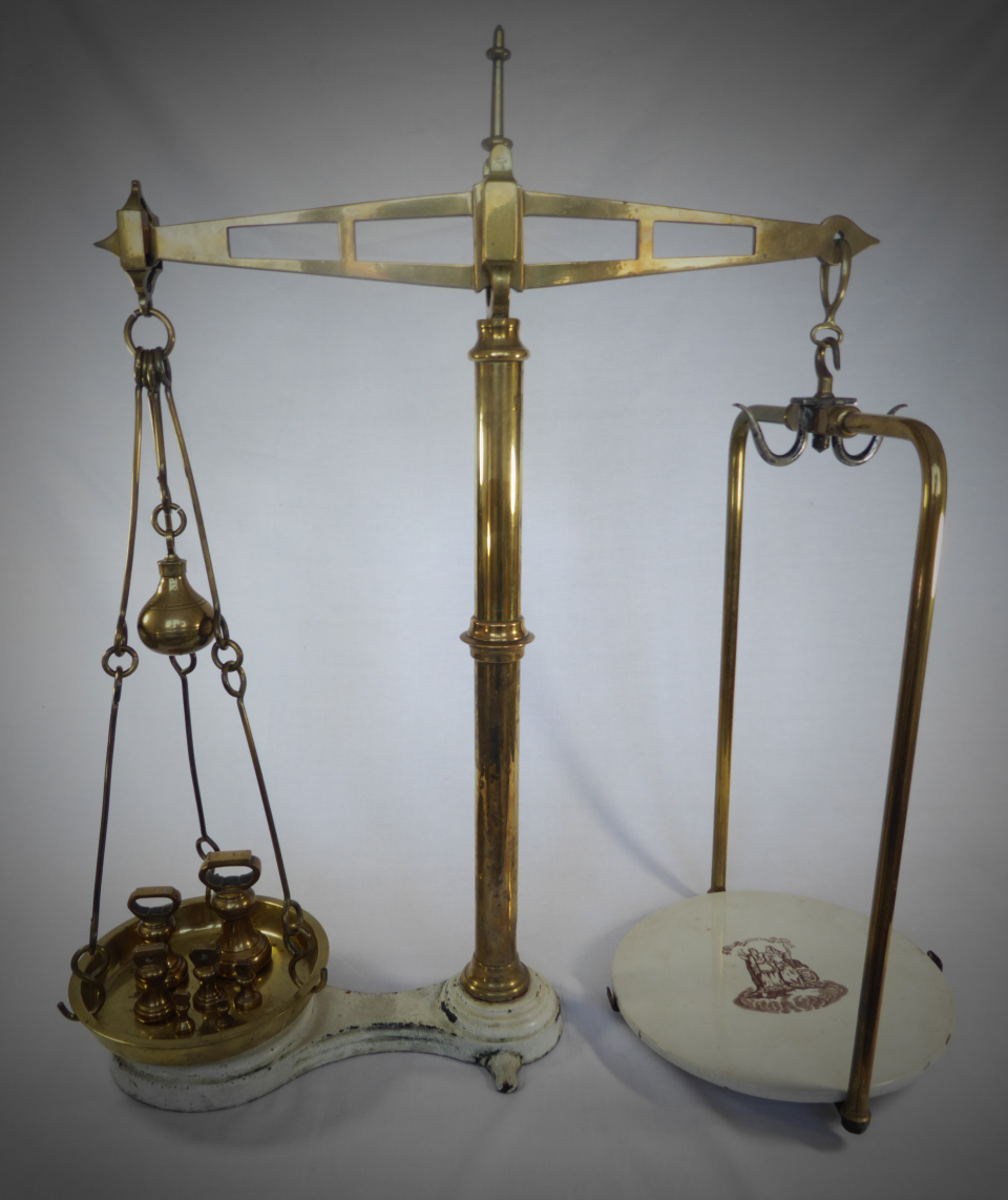 Edwardian Cast Iron Weighing Scales